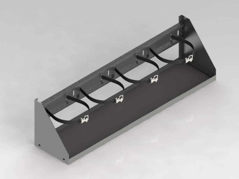 Refrigerant Rack For HVAC Vans, Horizontal