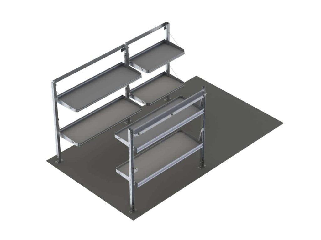 Delivery Van Shelving Package, 10′ Box Truck/Enclosed Trailer – BTS-19